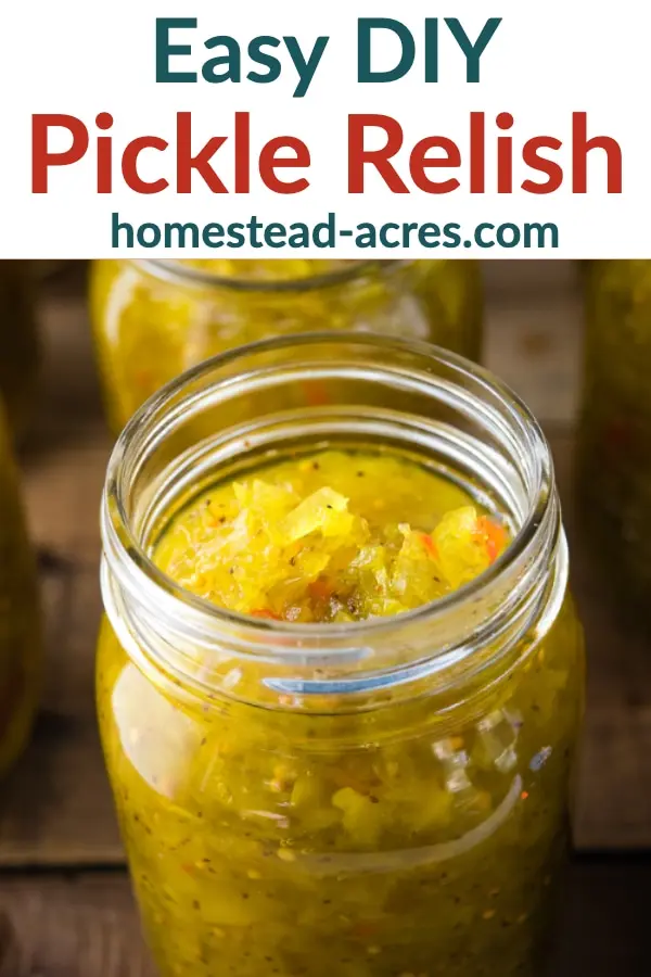 Easy Homemade Sweet Cucumber Relish - Homestead Acres