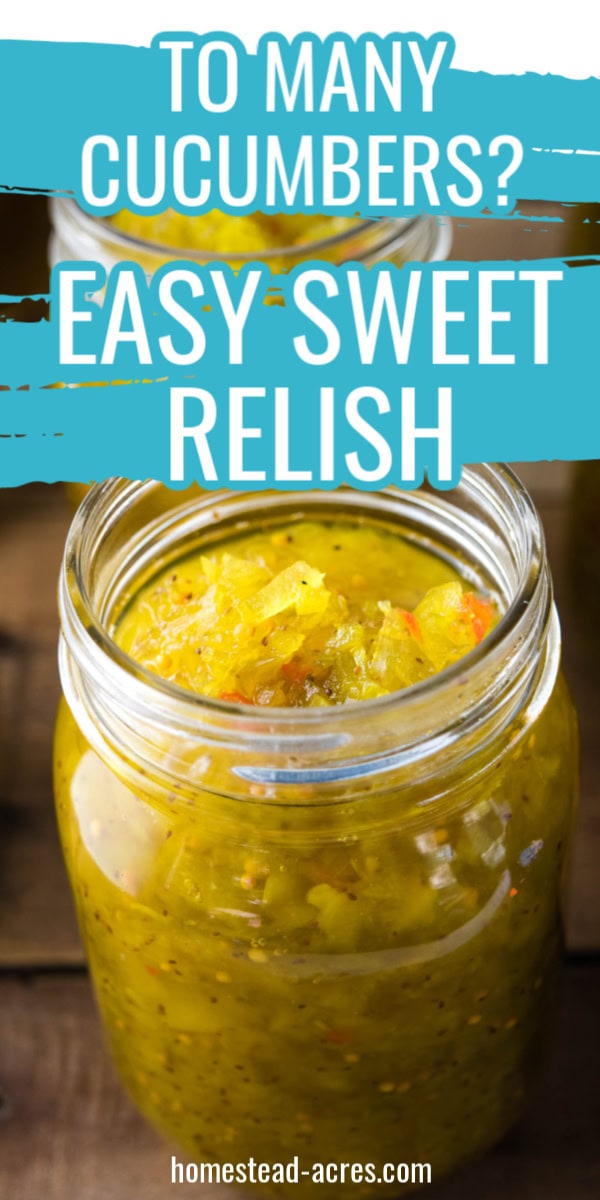 Easy Homemade Sweet Cucumber Relish