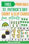 Free Printable St. Patrick’s Day Symbols Count And Clip Cards